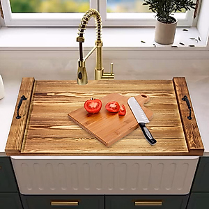Noodle Board Stove Cover-Wood Stove Top Covers for Electric Stove and Gas Stove-Wooden Stovetop Cover for Counter Space-Stove Burner Covers-Sink Cover RV Stove Top Cover