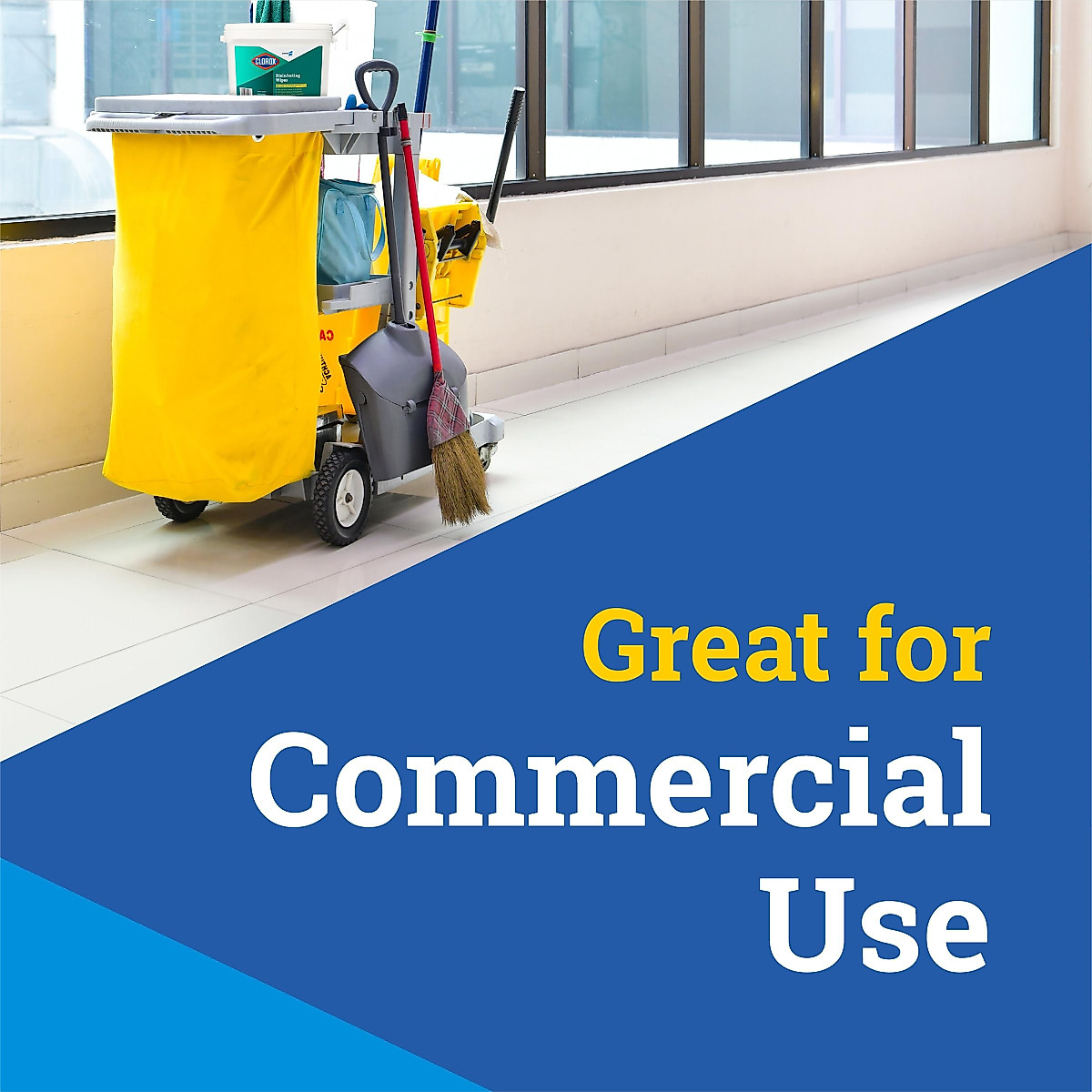 CloroxPro Disinfecting Wipes, Clorox Disinfectant Wipes, Industrial Cleaning, Fresh Scent, 75 Wet Wipes (6 Pack) - 15949