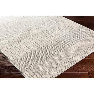 Livabliss Hana Modern Moroccan Area Rug,4'3" x 5'11",Silver Grey