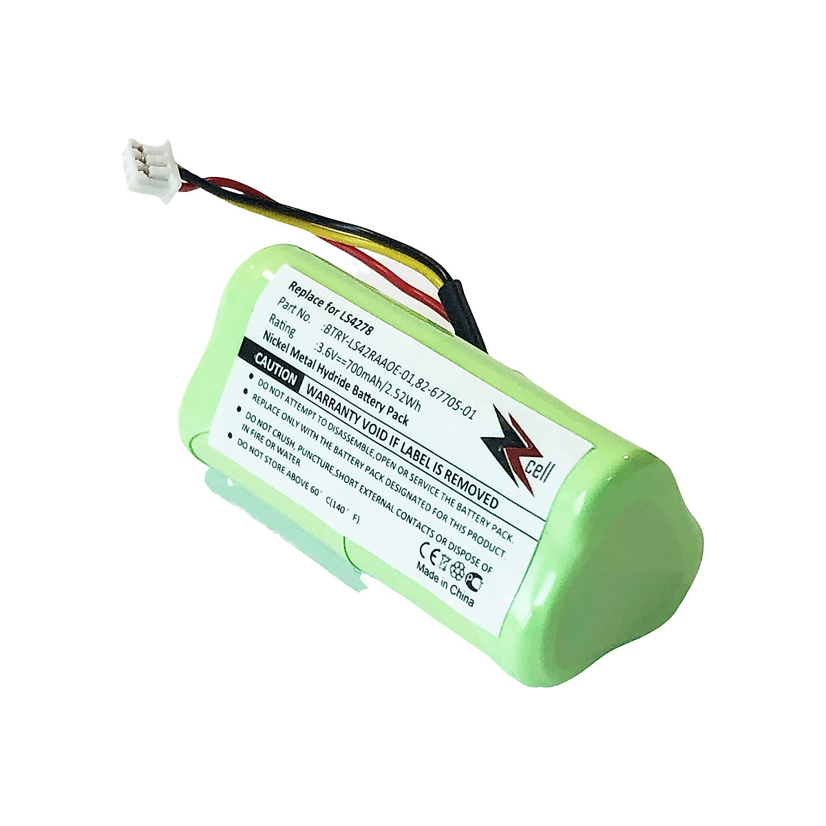 ZZcell® 2-Pack Bar Code Scanner Battery Replacement for Motorola Symbol LS4278 / BTRY-LS42RAAOE-01