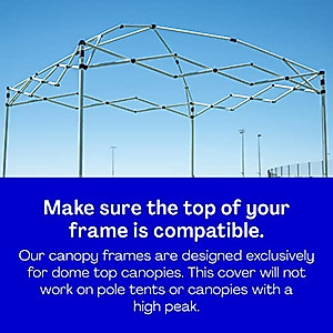 10x10 Pop Up Canopy Top Replacement Cover 118 Inches (Top Only)
