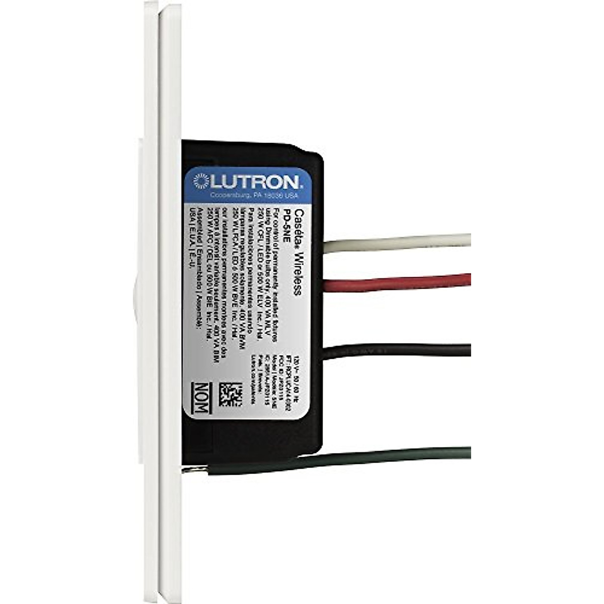 Lutron PD-5NE-WH Caseta Wireless Smart Lighting Dimmer Switch 8-Pack, White