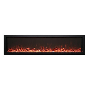 Amantii 72" Panorama Slim Indoor/Outdoor Electric Built-in Fireplace