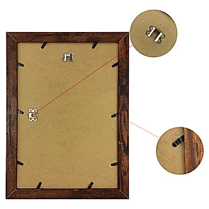 ZBEIVAN 16x20 Picture Frames Set of 2 Rustic 20x16 Photo Frame for Vertical Horizontal Wall Hanging