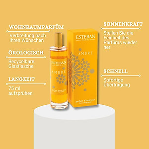 Esteban Home room spray 75ml amber perfume AMBRE