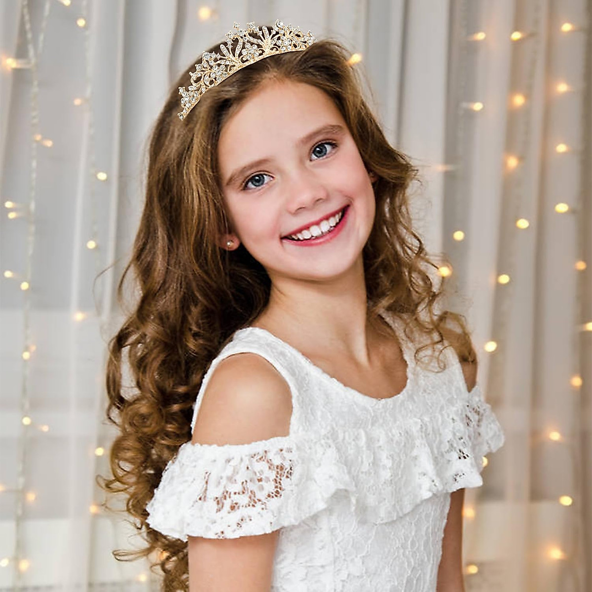 Aprince Crowns for Women Crystal Tiara Crown Princess Crowns Headband Tiaras for Women Girls Crown Wedding Tiara Headband Princess Crown Hair Accessories for Prom Birthday Costume Party