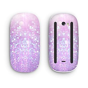 Design Skinz Pink Unfocused Orbs of Light Vinyl Decal Compatible with The Apple Magic Mouse 2 (Wireless, Rechargable) with Multi-Touch Surface