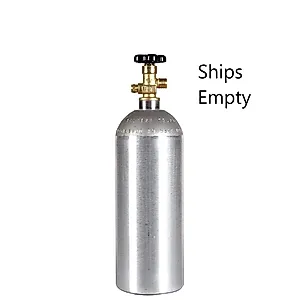 New 5 lb. Aluminum Nitrous Oxide Cylinder Tank with CGA326 Valve DOT Stamped