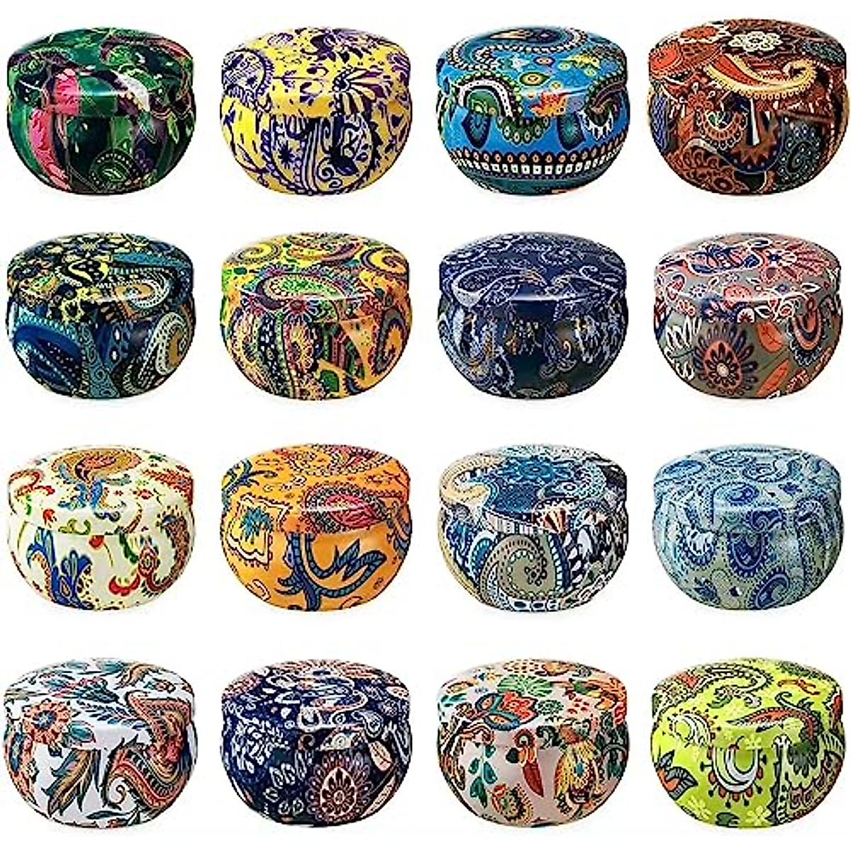 16 Scented Candles Gift,Natural Soy Wax Aromatherapy Candles,Small Portable Tin Candles Set for Mom,Women,Teachers, Colleagues and Friends,2.5 OZ