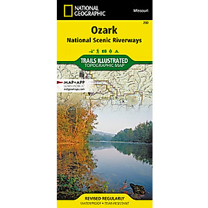 Ozark National Scenic Riverways Map (National Geographic Trails Illustrated Map, 260)