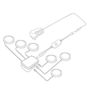 Newest LED Under Cabinet Lighting Kit, 1020 Lumens LED Puck Light, 3000K Warm White, CRI90+, Touch Dimming, Black Trim All Accessories Included, for Kitchen, Closet Lights, Safe Light, 6-Pack