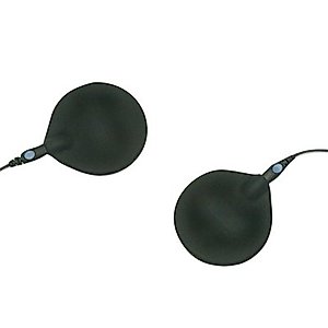 Conductive Rubber Carbon Electrode, 3" Diameter, Black, 2/case