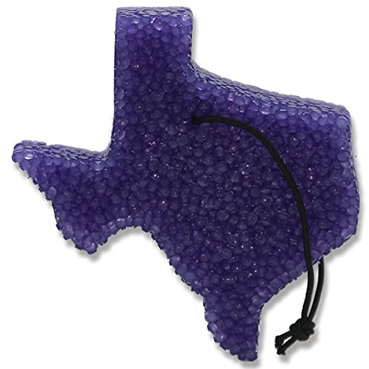 Lavender and Leather Scented Light Purple and Brown Texas State Shapes, Freshies Air Freshener 2-Pack, Lone Star Candles and More Car Fresheners