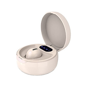 Xmenha Smallest Single Earbud Invisible Hidden Earbuds Small for Work Wireless Bluetooth Micro Mini Tiny Sleep Earbuds for Small Ears with Charging Case Noise Cancelling Ear Buds Sleepping Buds
