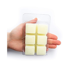 Pure Jasmine Wax Melts Bulk Pack - Formula 117 - 4 Highly Scented 3 Oz. Bars (12 Oz. Total) - Made With Essential & Natural Oils - Flower & Floral Air Freshener Cubes Collection