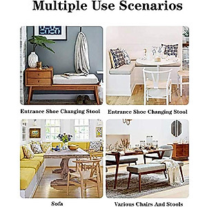 Outdoor Patio Bench/Settee Cushion,Non Slip Tufted Memory Foam Bench Cushion,Soft Loveseat Swing Wicker Chair Pad,Pad for Garden and Deck Seating,Removable