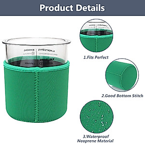 Xumbtvs Reusable Ice Cream Sleeve, 4 Pcs Neoprene Insulated Sleeves for Ninja Creami Deluxe Pints, Compatible with NC501, NC500 Series Deluxe Ice Cream Maker Containers, Only Sleeve(Colorful,24oz)