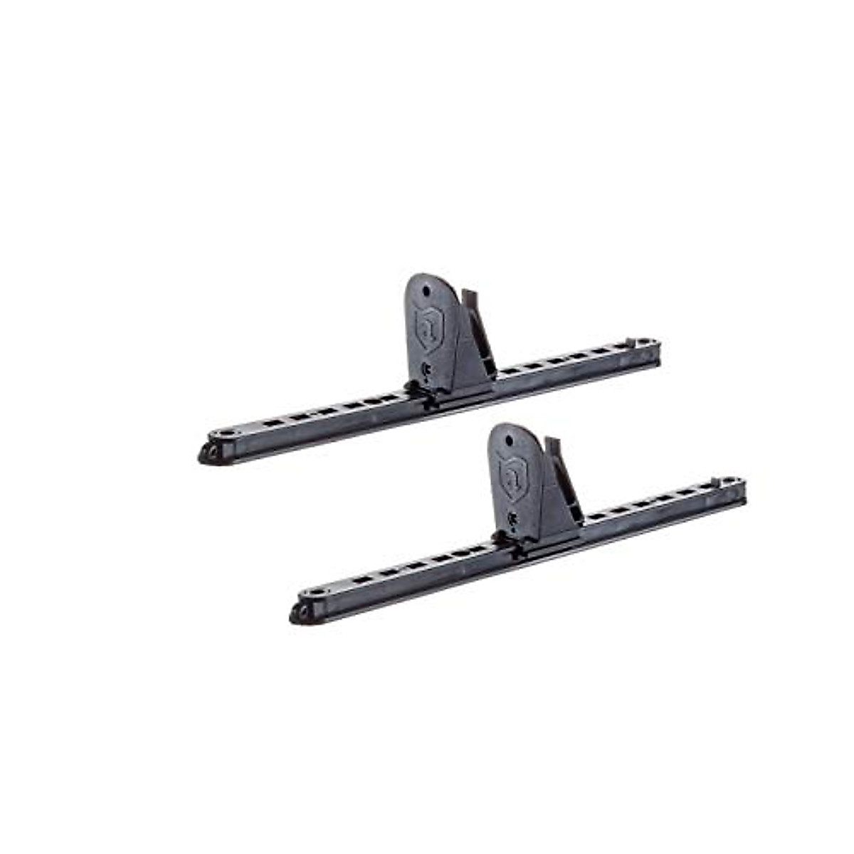 Attwood 11940-2 Universal Adjustable Kayak Foot Pegs/Foot Brace with Trigger Lock, Black Finish, Set of 2, 15 Inches