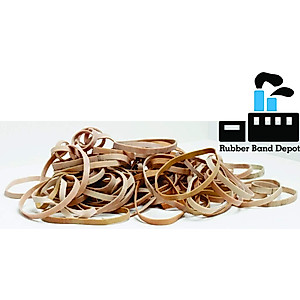 Rubber Bands, Rubber Band Depot, Size #19, Approximately 335 Rubber Bands Per Bag, Rubber Band Measurements: 3-1/2" x 1/16'' - 1/4 Pound Bag