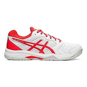 ASICS Gel-Dedicate 6 Women's Tennis Shoes, White/Laser Pink, 6 M US