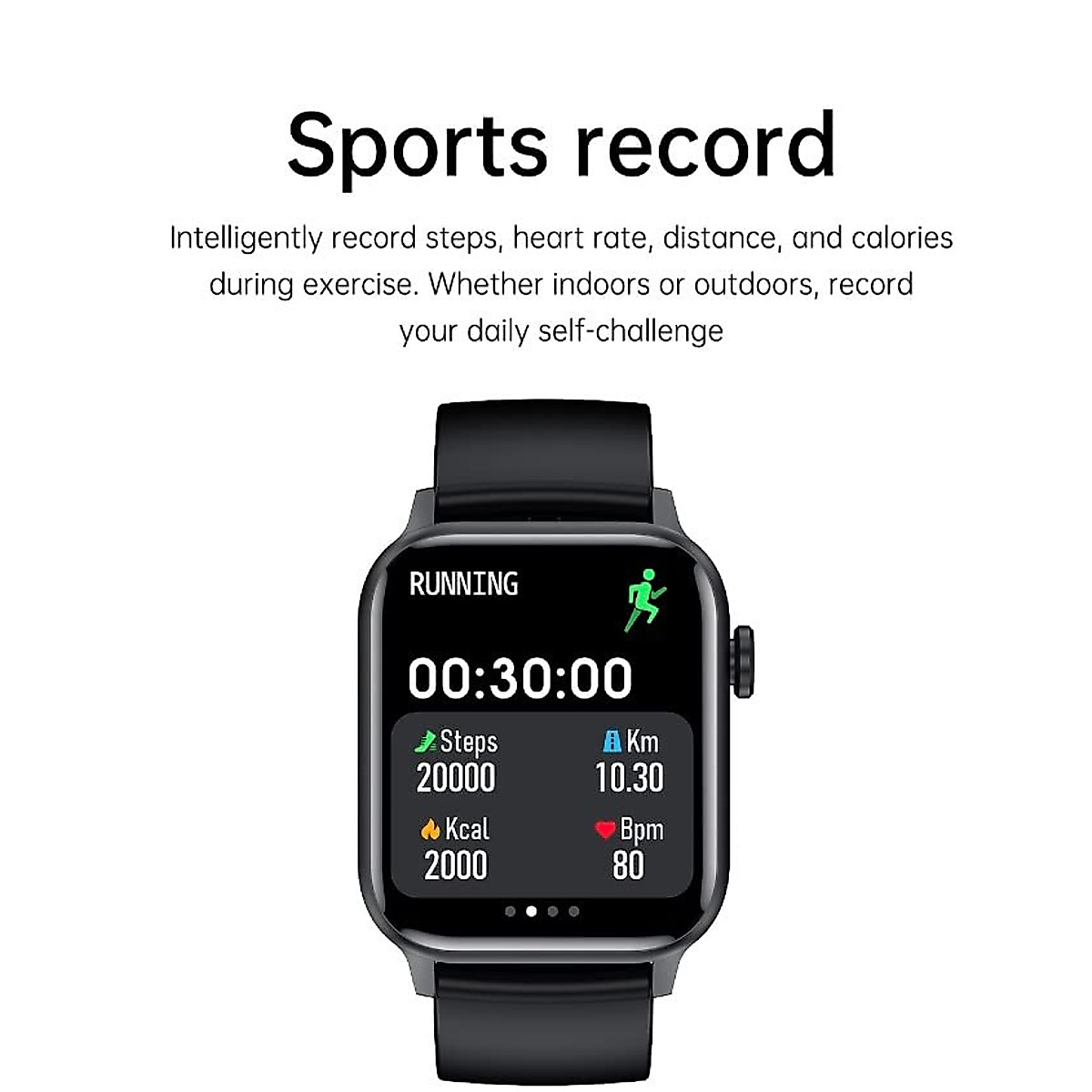 Smart Watch for Women Men, Waterproof Smartwatch Fitness Tracker for Android iOS Phones, 1.81” HD Smartwatch with Heart Rate Monitor, Step Counter, Receive Make Calls