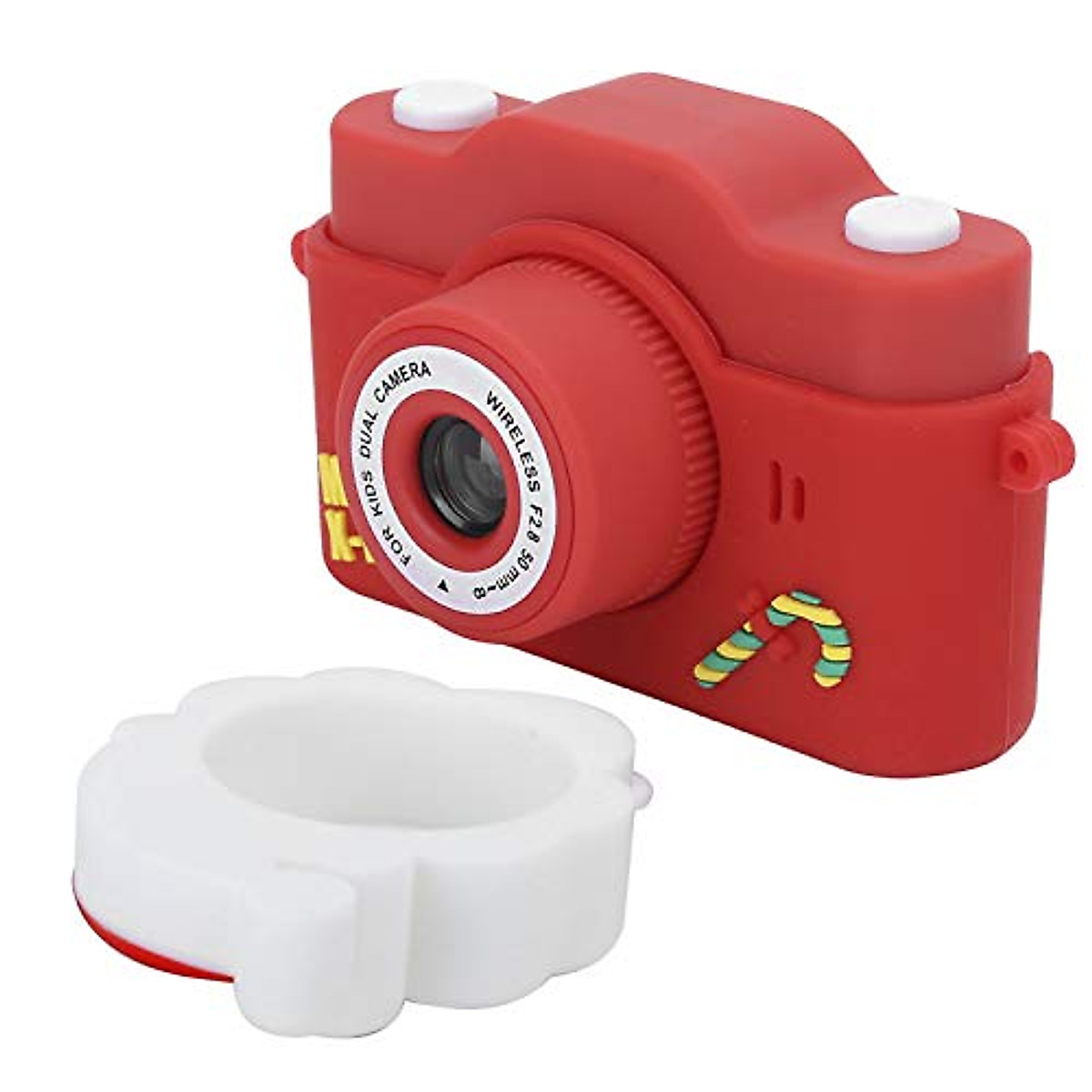 Cute Kids Camera 2.0 in IPS Screen 40MP Santa Claus Shape Front Rear Dual Camera Video Recorder Builtin MP3 Music Function, Gifts for Boys, Girls