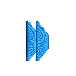 WENGWEI 2 Pack 24" X 48" X 2" Blue Acoustic Foam Egg Studio absorbs sound insulation and fills with cushion