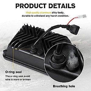 AUTOFU 4PCS 4X6 LED Headlights DRL for Chevy Pick Up Trucks C10 C20 K10 K30 K5 Blazer Suburban (1981 to 1987), Sealed Beam High Low H4651 H4642 H4652 H4656 H4666 H4668 H6545 Conversion Kit