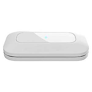 PhoneSoap Pro UV Smart Phone Sanitizer & Universal Cell Phone Charger Box | Patented & Clinically Proven 360-Degree UV-C Disinfection | Disinfects and Charges All Phones (White)