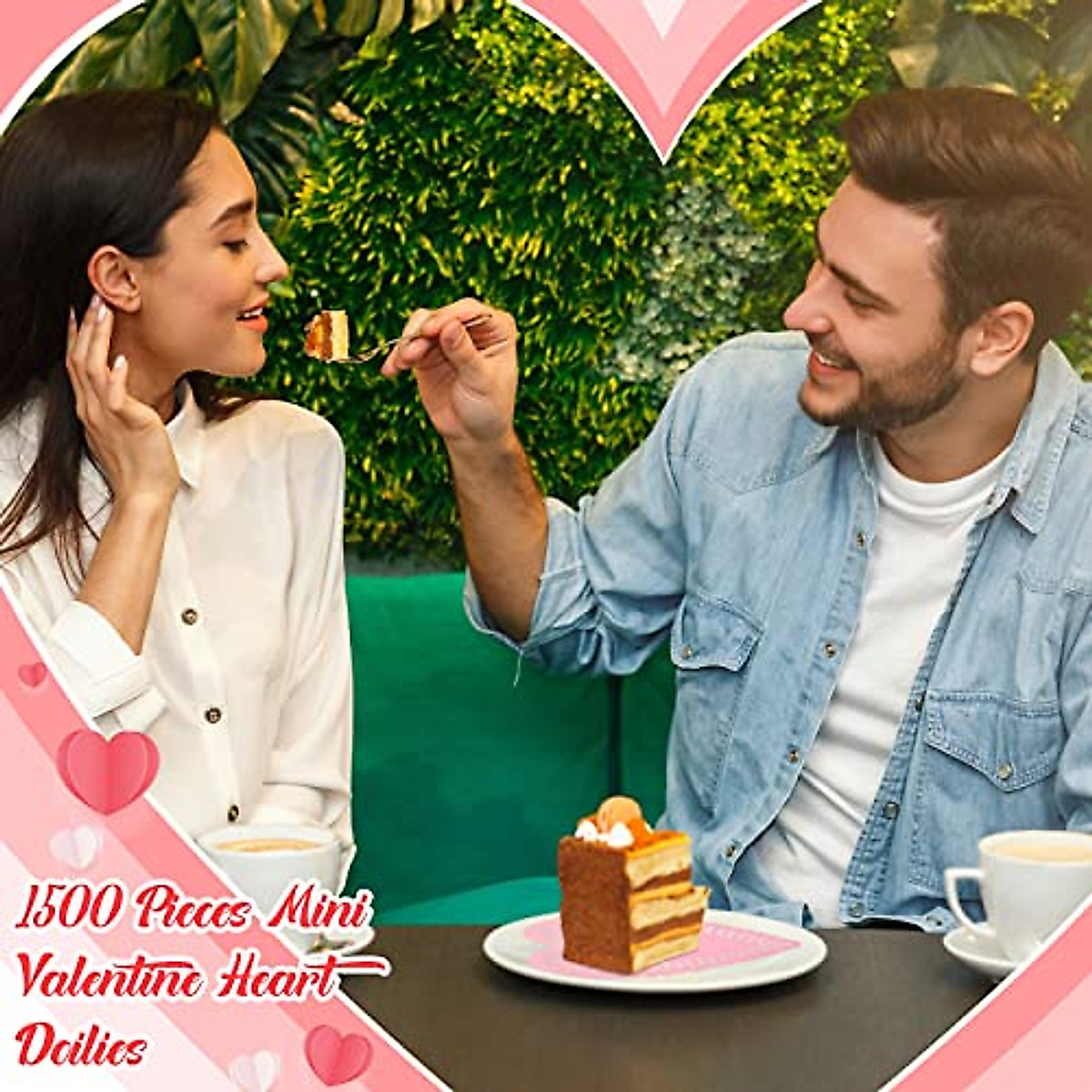 1500 Pieces Mini Valentine Heart Doilies 4 Inch Lace Paper Doilies Heart Shape Paper Doilies Red, Pink, White Heart Cutouts Crafts Valentines Day Doilies Gift for Valentine's Day Party Decorations