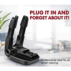 Manledio Portable Electric Shoes Boots Dryer and Warmer with Folding and Drying Adjustable Rack