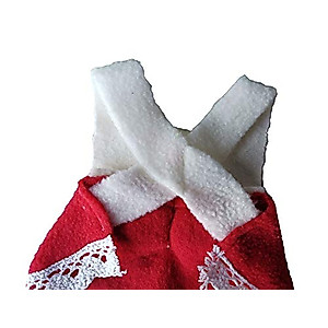 Vedem Guinea-Pigs Fleece Costumes Hamster Outfits Small Animal Clothes (S, Red)