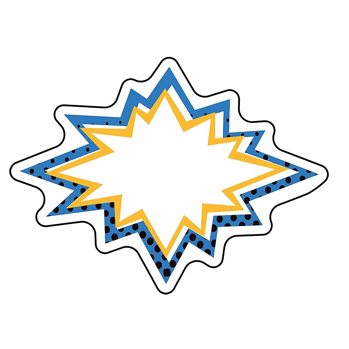 Carson Dellosa Comic Books Cutouts, 36 Comic Book Burst Cutouts for Bulletin Board & Party Classroom Décor, Superhero Classroom Cut-Outs, Super Hero Cutouts for Classroom Bulletin Board Decorations