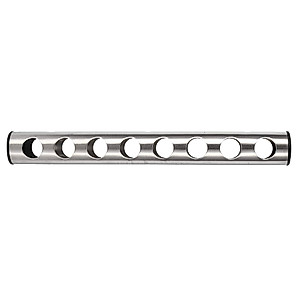 ZPSHYD Wall Mounted Wine Holder, Stainless Steel Wall Mounted Vertical Red Wine Bottle Holder Rack Display Organizer Stand for Household Bar Supplies(8 Holes-Silver)