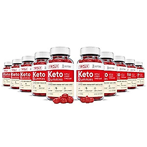Justified Laboratories (10 Pack) Truly Keto ACV Gummies 1000MG with Pomegranate Juice Beet Root B12 600 Gummys
