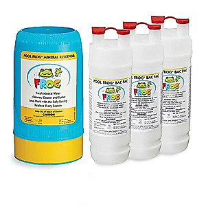 Pool FROG Model 6100 Mineral Reservoir + 3 Chlorine Bac Pacs, Mineral and Chlorine Replacement Cartridges for Pool FROG Model 6100