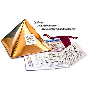 Discoveries Egyptian Imports - Handmade 14K Gold Cartouche with Health, Life and Happiness Translated into Hieroglyphic Symbols - 1-Sided Solid Style - Made in Egypt