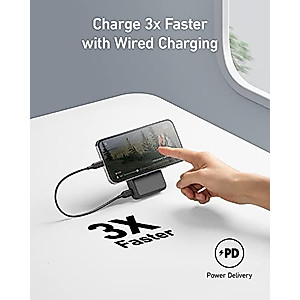 Anker 633 Magnetic Battery (MagGo), 10,000mAh Foldable Wireless Portable Charger, 20W USB-C Power Delivery for iPhone 14/14 Pro / 14 Pro Max, iPhone 13/12 Series. (Black)