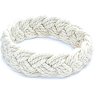 World End Imports Medium White Sailor Knot Bracelet