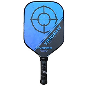 Engage Trident Pickleball Paddle, USAPA Approved, New GripTEK Skin and Control Pro 3 core Combined for a Soft Game Feel Experience (Midnight Blue)
