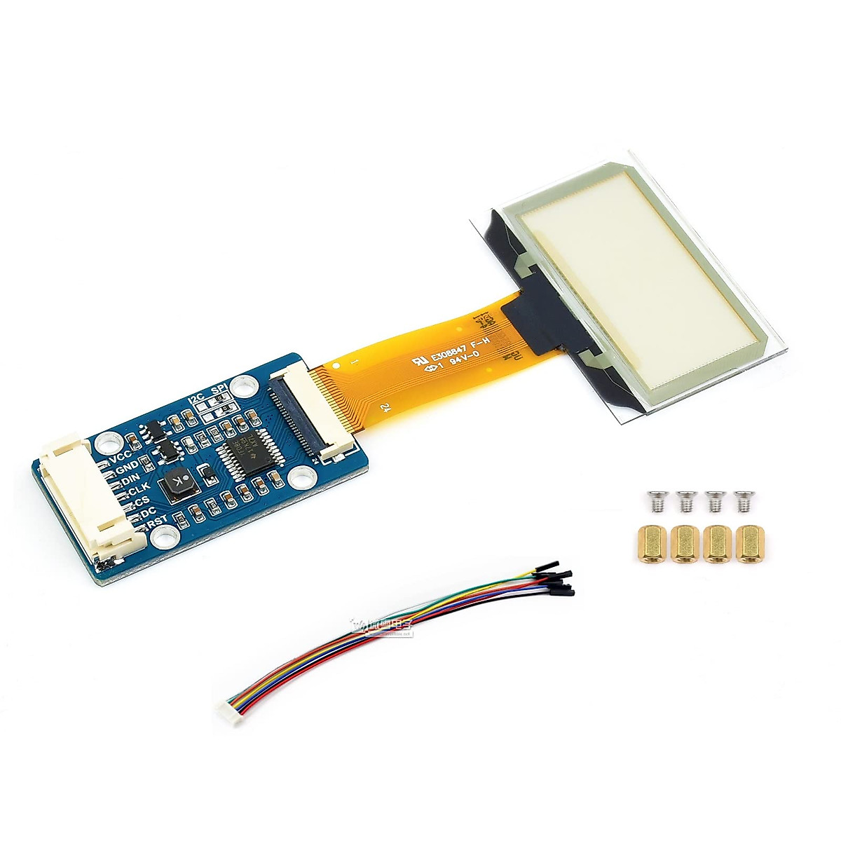 1.51inch Transparent OLED Display Module 128×64 Resolution Light Blue ...