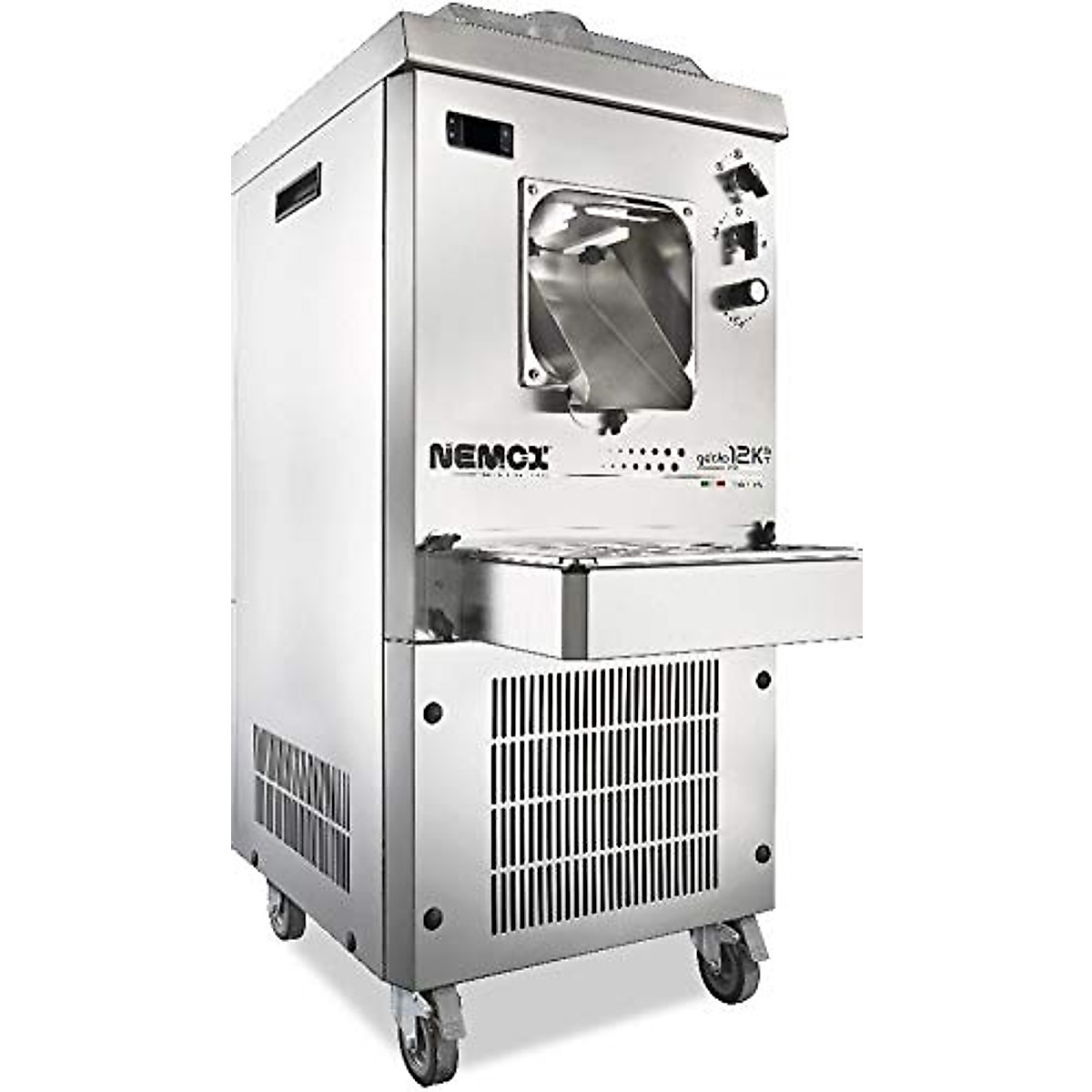 NEMOX 38151 12K Gelato-Ice Cream Machine, 17 Quart Bowl Capacity, Stainless Steel Brushed Finish