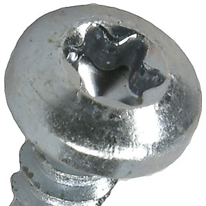 Power Pro Premium Self-Drilling Metal Screws, Zinc Plated Steel, Pan Head Metal to Metal Winged Point Screws, Silver, #8 x ¾ inch, Box of 180 Screws