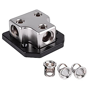 Skar Audio x1 0/4 Gauge Input to x2 0/4 Gauge Outputs Power Distribution Block (SK-DIST-BLK3)