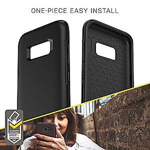 OtterBox SYMMETRY SERIES for Samsung Galaxy S8+ - Retail Packaging - TITANIUM SILVER (BLACK/PLATINIUM METALLIC GRAPHIC)