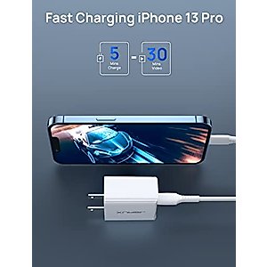 JSAUX 25W USB-C Wall Charger, Samsung Super Fast Charger Block PD Type C Adapter Compatible with Samsung Galaxy S22/S21/S21+/S20/Note20/10, iPhone 13 Pro, Z Flip/S9/S8/S10e, Pixel, and More-White