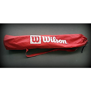 WILSON EZ Tennis Net (18-Feet),Black/Red