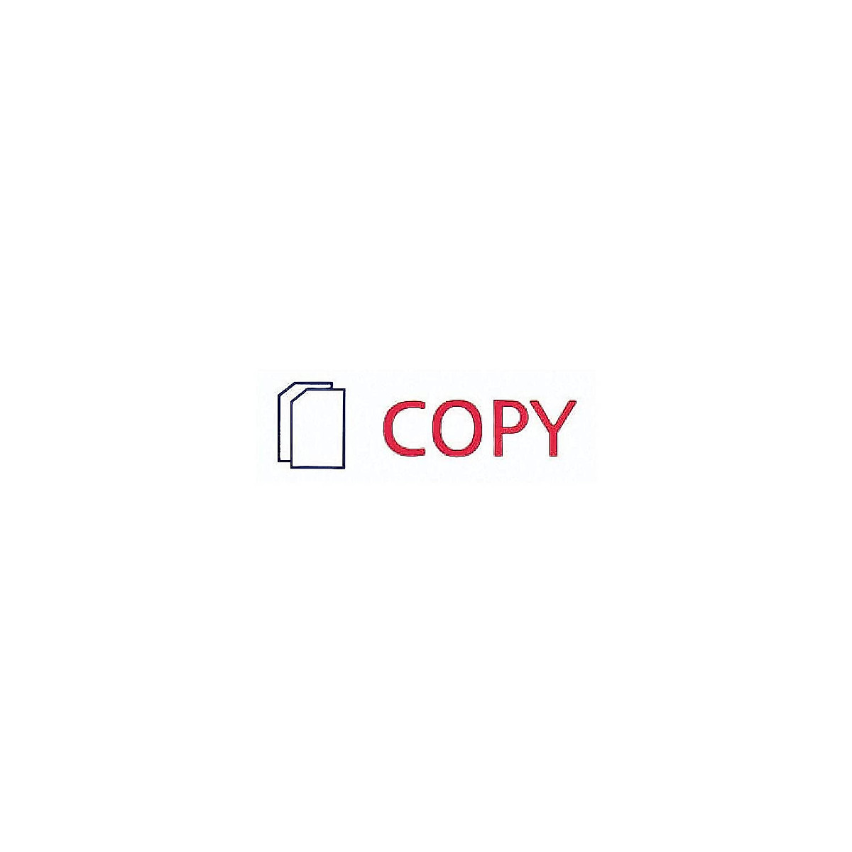 ACCU-STAMP2 Message Stamp with Shutter, 2-Color, COPY, 1-5/8" x 1/2" Impression, Pre-Ink, Red and Blue Ink (035532)