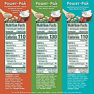 Sprout Organic Baby Food, Stage 4 Toddler Pouches, Apple Blueberry Plum, Strawberry Banana Squash, Pear Berry Banana Variety Pack, 4 Ounce (Pack of 18)