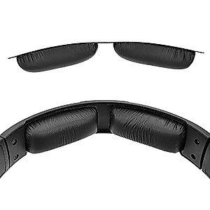 KNS 6400 KNS 8400 Ear Pads and Headband - defean Replacement Ear Cushion Cover Earpads Compatible with KRK KNS6400 KNS8400 6400 8400 Headphones/Repair Parts Suit (A Set)